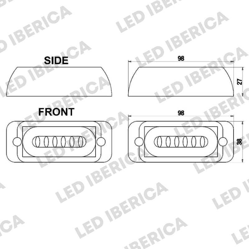 KIT DE LUCES PERIMETRALES DUAL COLOR STRAZ DUO MULTIVOLT CE R65