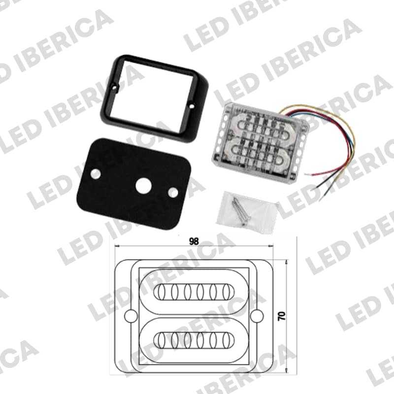 KIT DE LUCES (2) PERIMETRALES STRAZ X12 CE R65 DOBLE CUERPO