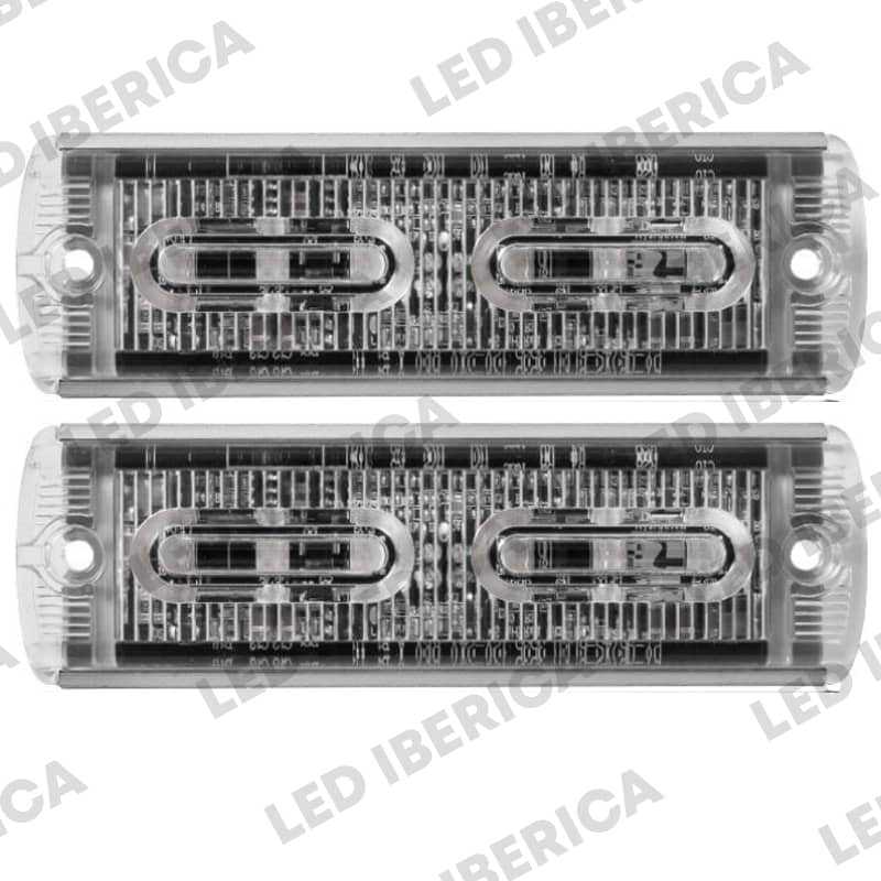 KIT DE LUCES (2) PERIMETRALES CLEARENS AZUL O ÁMBAR CE R65
