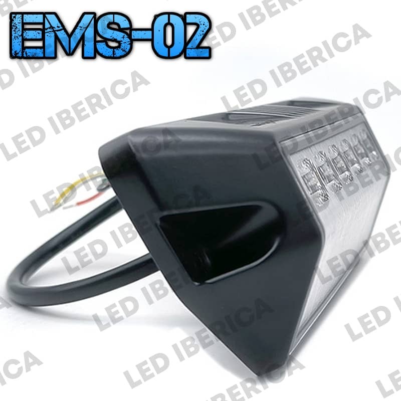 PANEL PERIMETRAL CON DESTELLOS AZULES Y LUZ BLANCA EMS-02